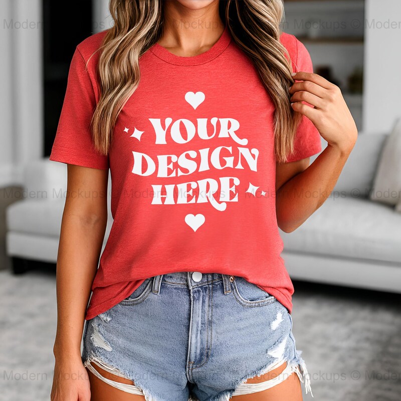 Heather Red Color - Etsy
