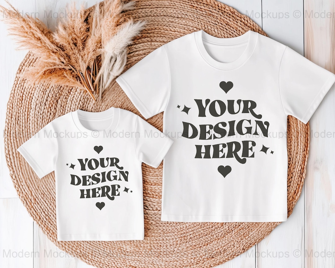 Mother's Day Mockup Bella Canvas Shirt Mockup Mama and Me Tshirt Mock ...