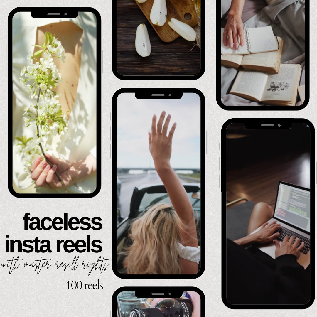 100 MRR Faceless Reel Videos Private Label Rights Master Resell Rights ...