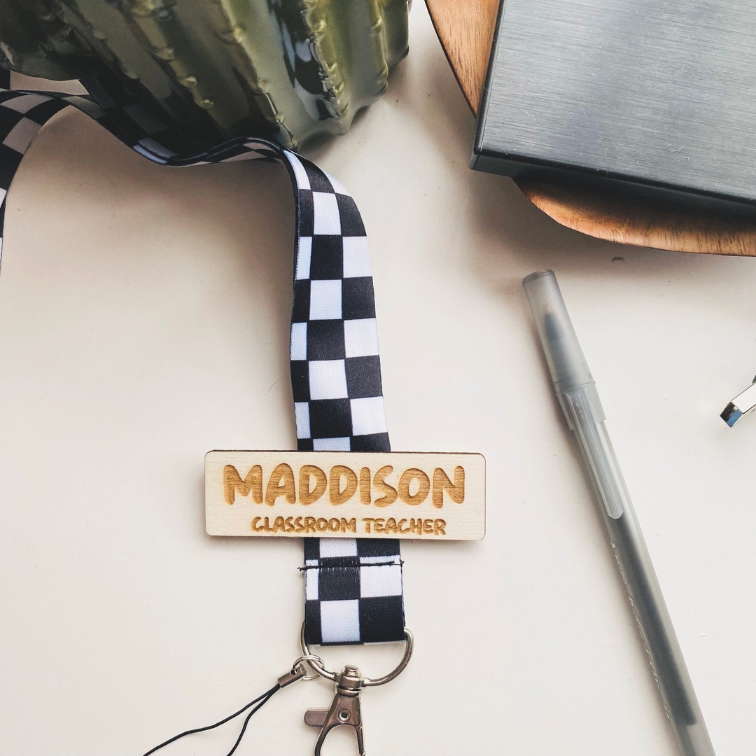 Wooden Name Badge / Nurse Teacher Midwife Name Tag / Boho Fun Name Tag ...