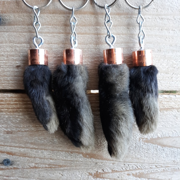 Rabbit Foot Keychain - Etsy