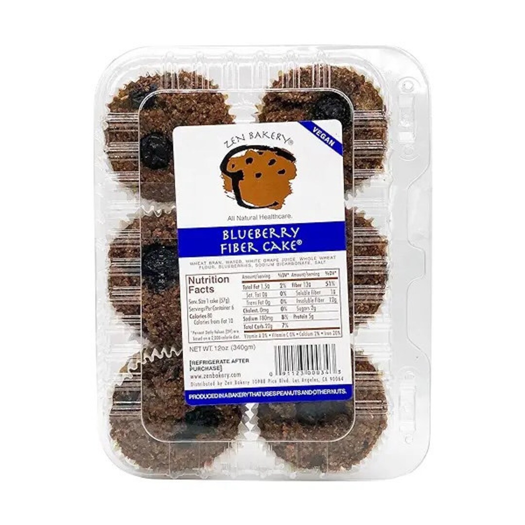 Zen Bakery Blueberry Fiber Cakes (6-pack) - Zen Bakery Fibercakes - Etsy