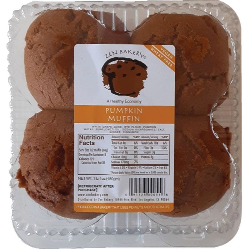 Zen Bakery Pumpkin Muffins (4-pack) - Zen Bakery Muffins - Etsy