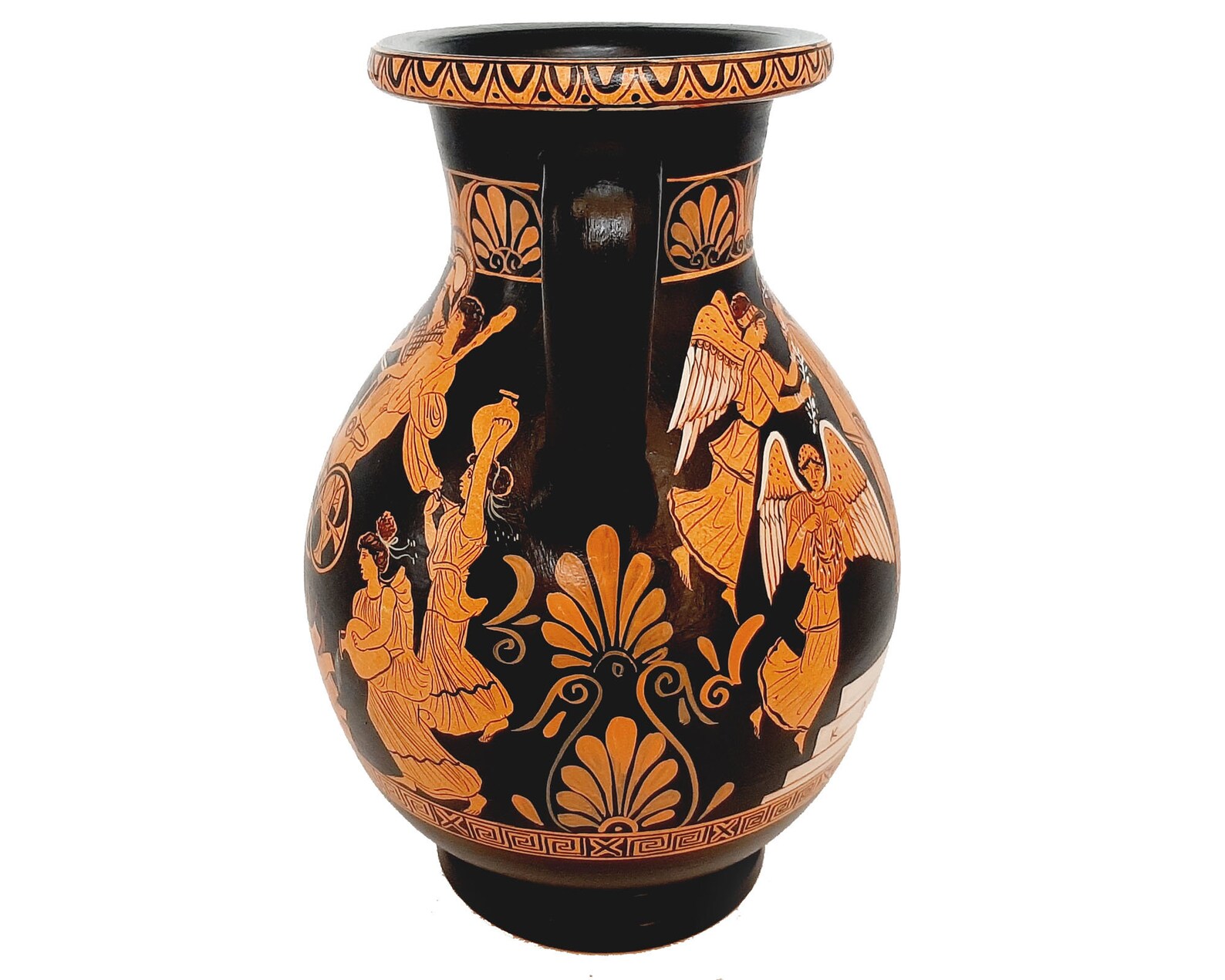 Red Figure Pottery Replica Pelike 26cmheracles Brought to - Etsy