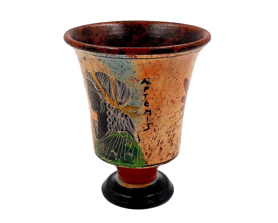 Pythagorean cupGreedy cup 11cmMulticoloredShowing Goddess | Etsy