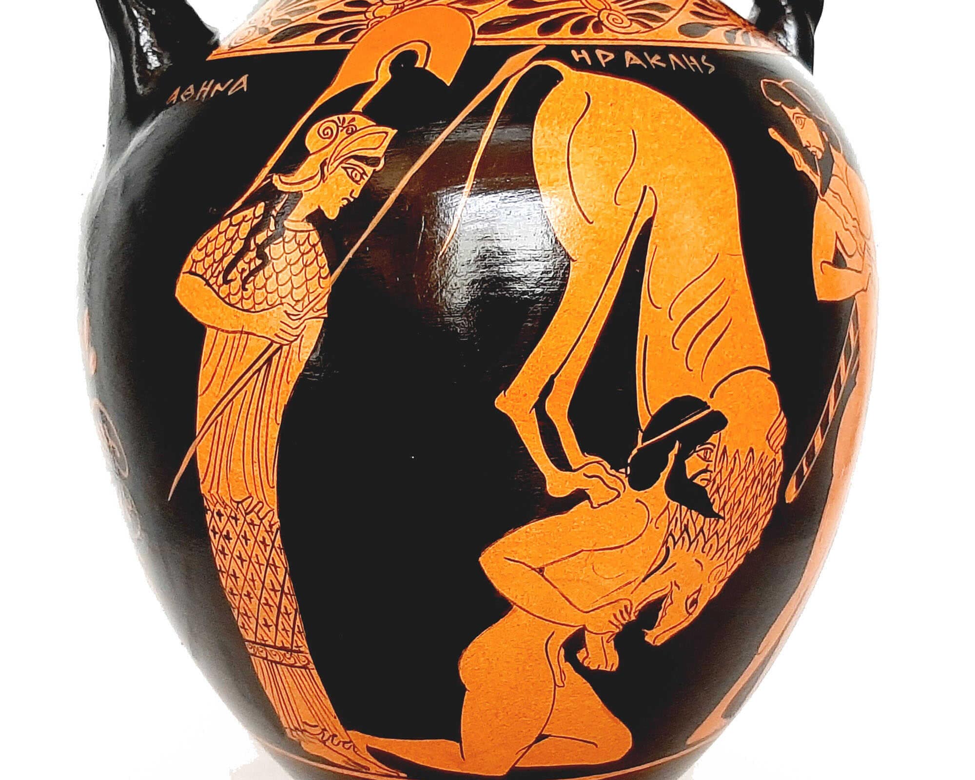 Red Figure Pottery Vase 36cm Odysseus With Penelope Hercules - Etsy