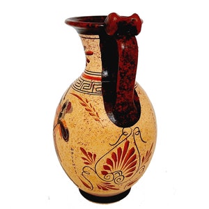 Greek Pottery Vase 22cm ,prometheus With Eagle,goddess Artemis - Etsy