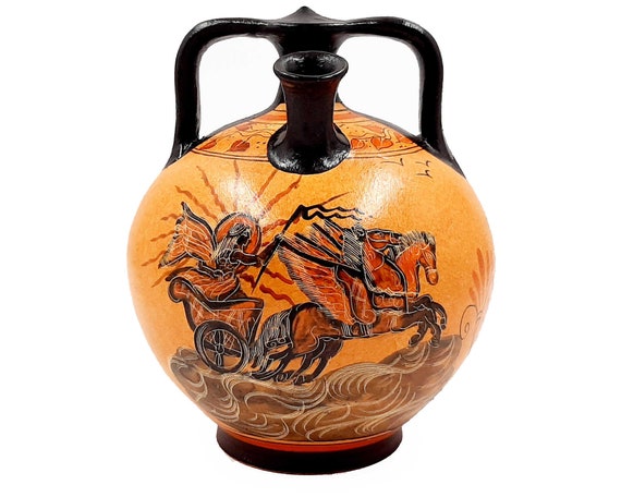 Greek Pottery Pot Pseudostomos Amphora 22cm Phaethongoddess | Etsy