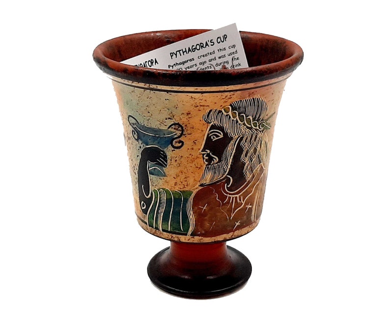 Pythagorean cupGreedy cup 11cmMulticoloredShowing God | Etsy