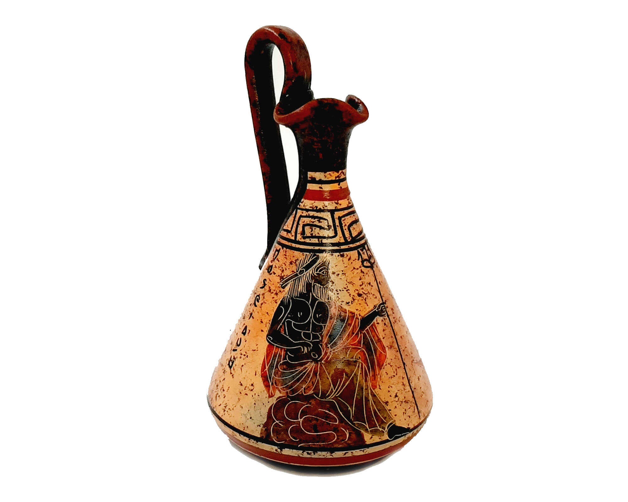 Handmade Greek Pottery Vases: Poseidon & Athena Amphora Set (13.5cm) - Etsy