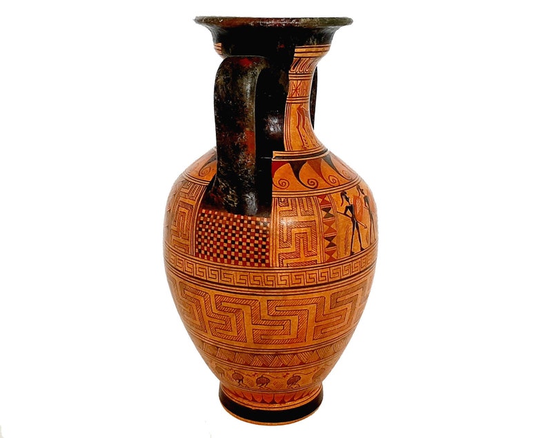 Geometric Amphora Vase 26cmancient Greek Pottery Amphora - Etsy