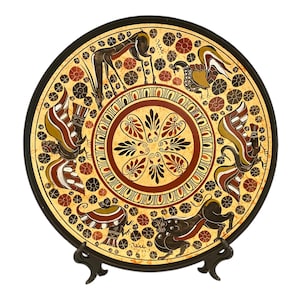 Ancient Greek Ceramic Plate 28cm,corinthian Art Pottery - Etsy