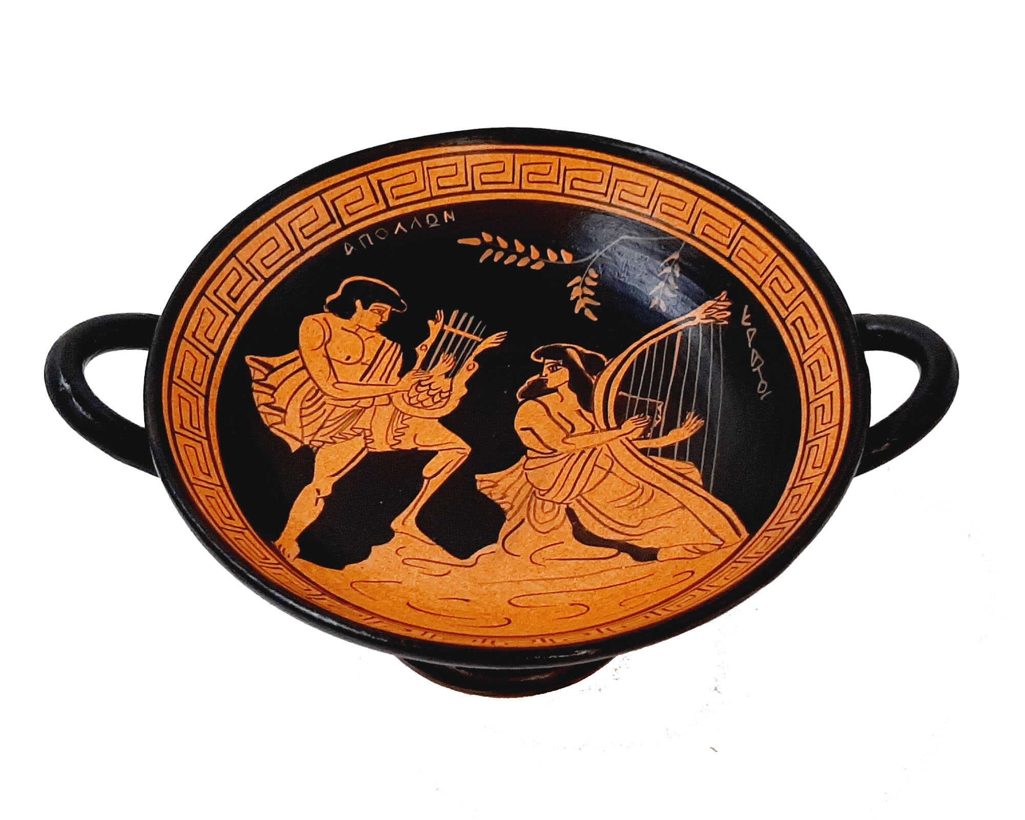 Red Figure Pottery Kylix 16cmgod Apollo With Erato | Etsy Australia