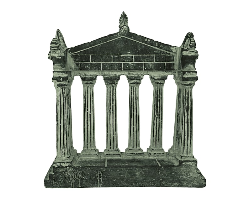 Parthenon Facade Statue 8 Columns Doric Orderplaster Replica - Etsy