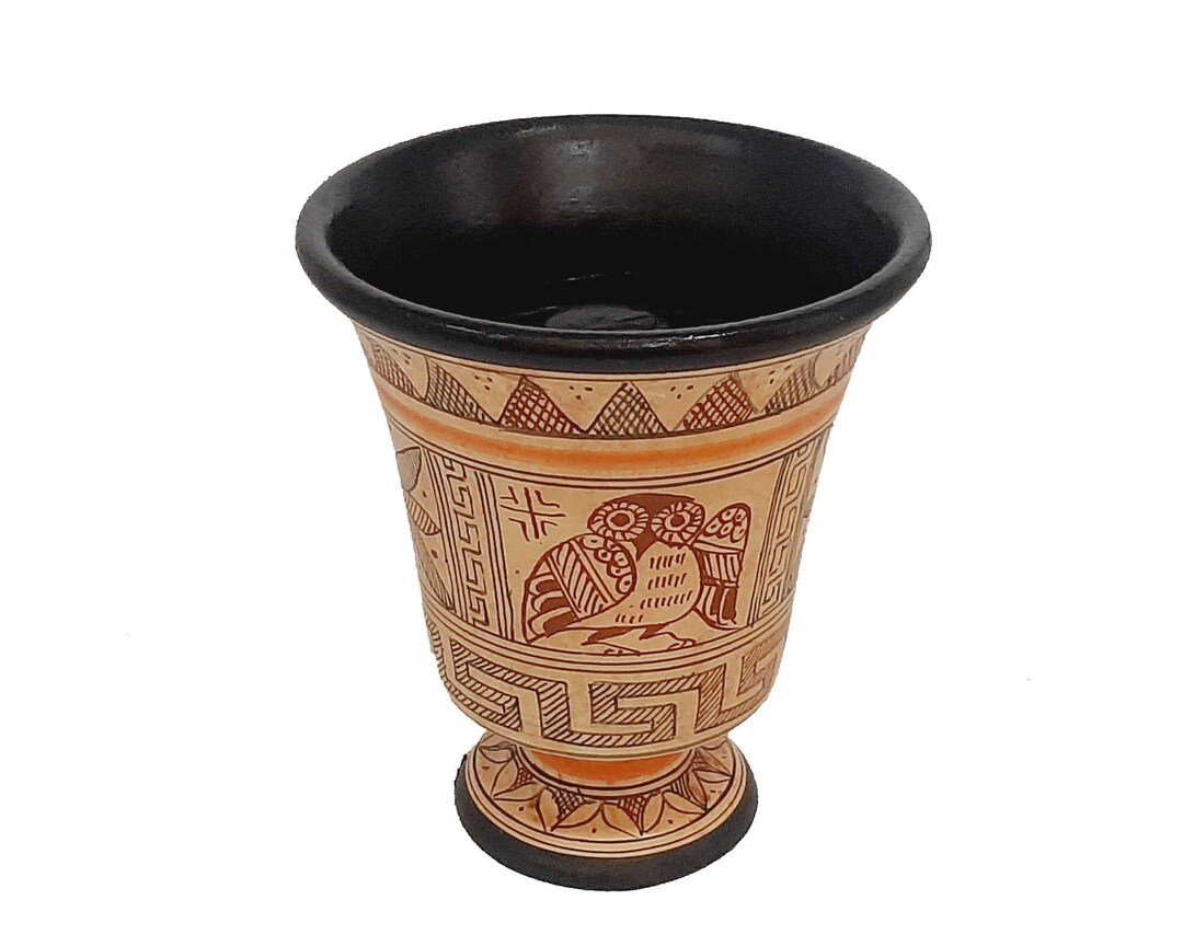 Geometric Art Pottery,pythagorean Cup 11cm ,owl - Etsy