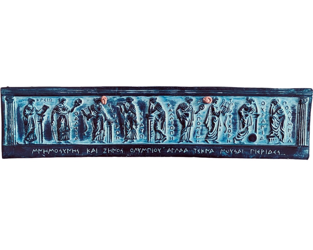 9 Muses From Ancient Greek Religion and Mythology,relief Terracotta ...