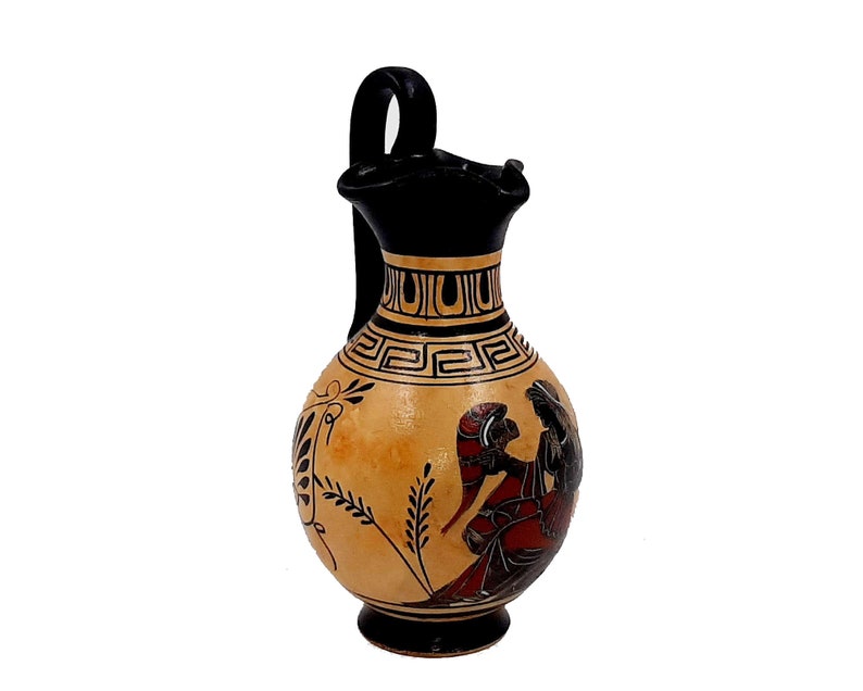 Set of 2 Black Figure Vases 13cmancient Greek Potteryshows - Etsy