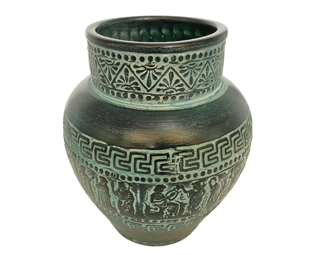 Greek Pithari Pottery Vase 17cm,relief Terracotta,ancient Greek ...