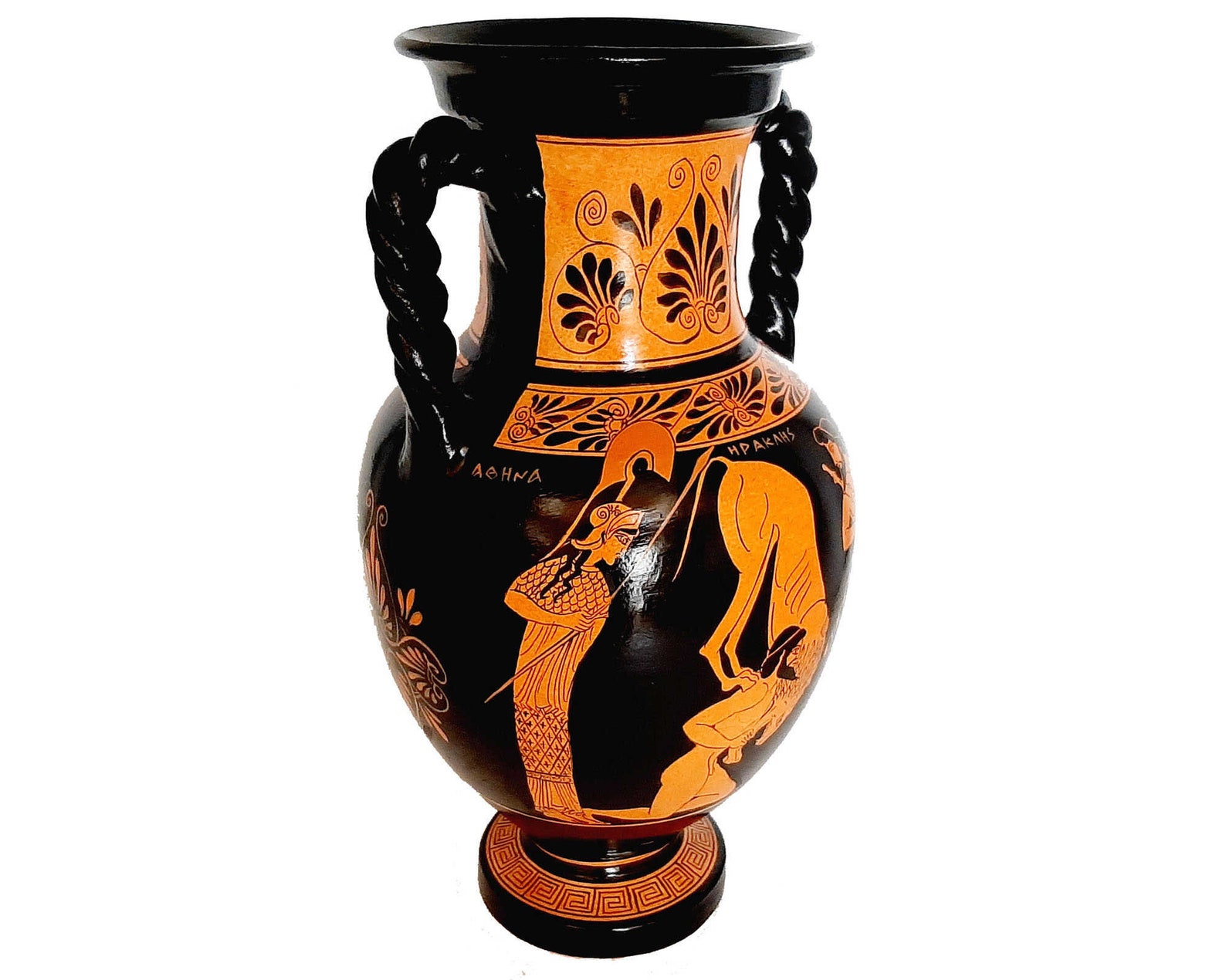 Red Figure Pottery Vase 36cm Odysseus With Penelope Hercules - Etsy