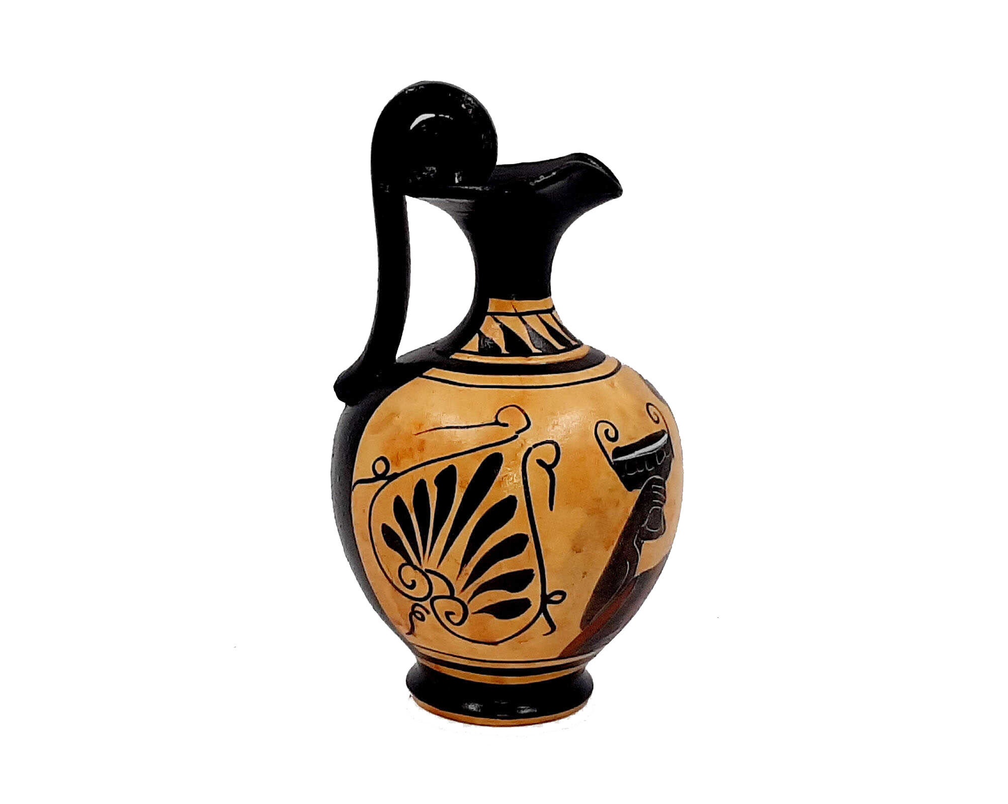 Set of 2 Black Figure Vases 13cmancient Greek Potteryshows | Etsy