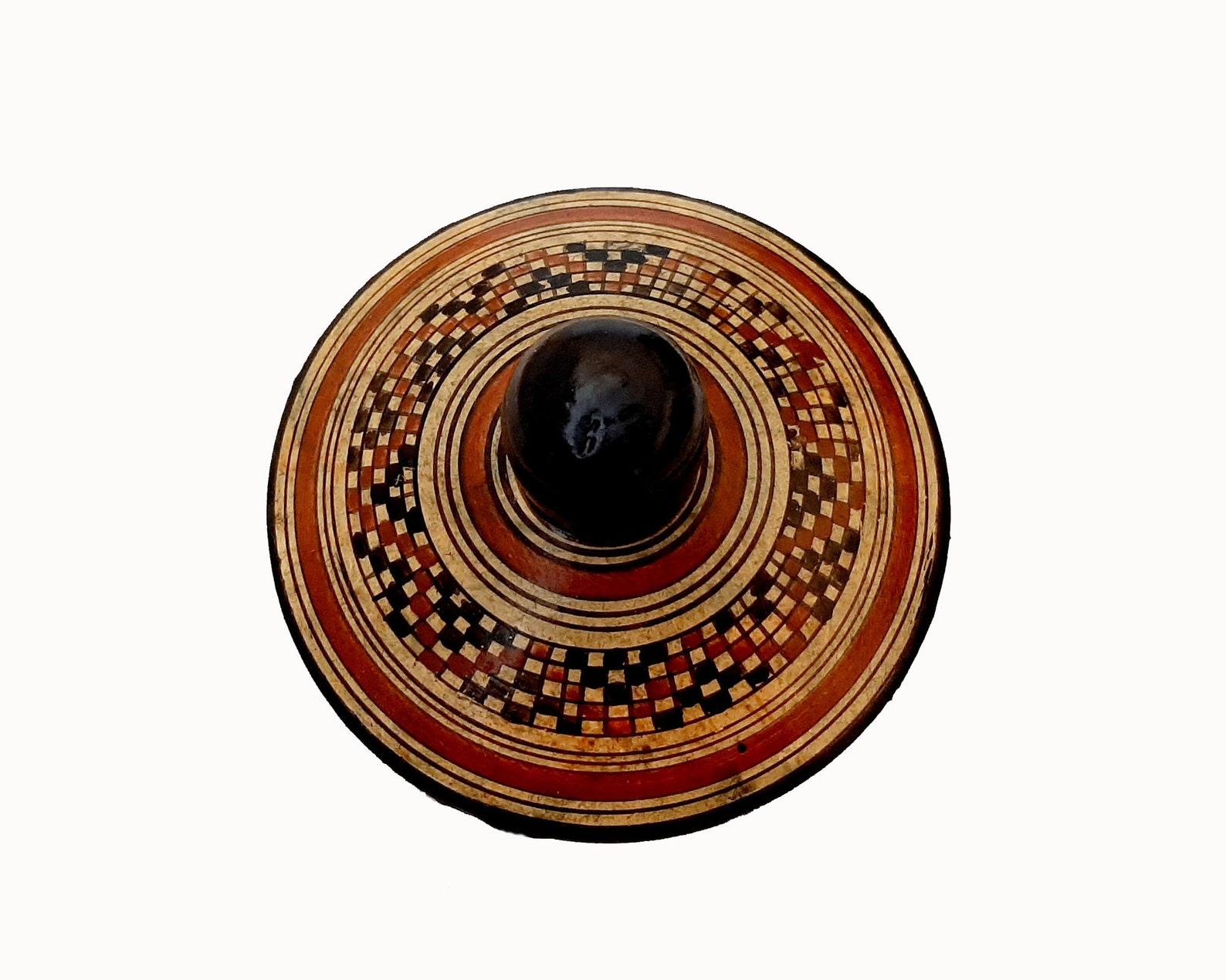 Greek Pyxis 19cm, Geometric Art Pottery - Etsy