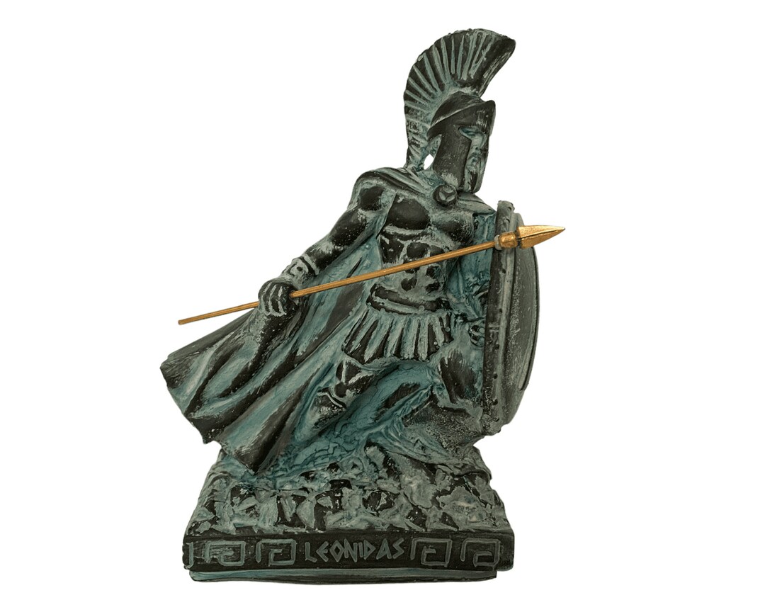 Plaster Sculpture 17cm,statue of Leonidas,the King of Sparta, With His ...