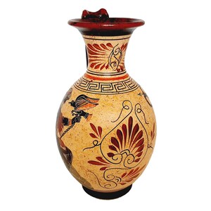 Greek Pottery Vase 22cm ,prometheus With Eagle,goddess Artemis - Etsy