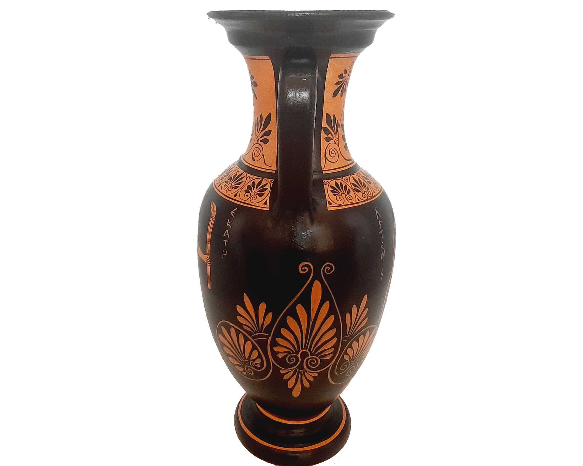 Red Figure Pottery Vase 36cm ,hecate and Goddess Artemis - Etsy
