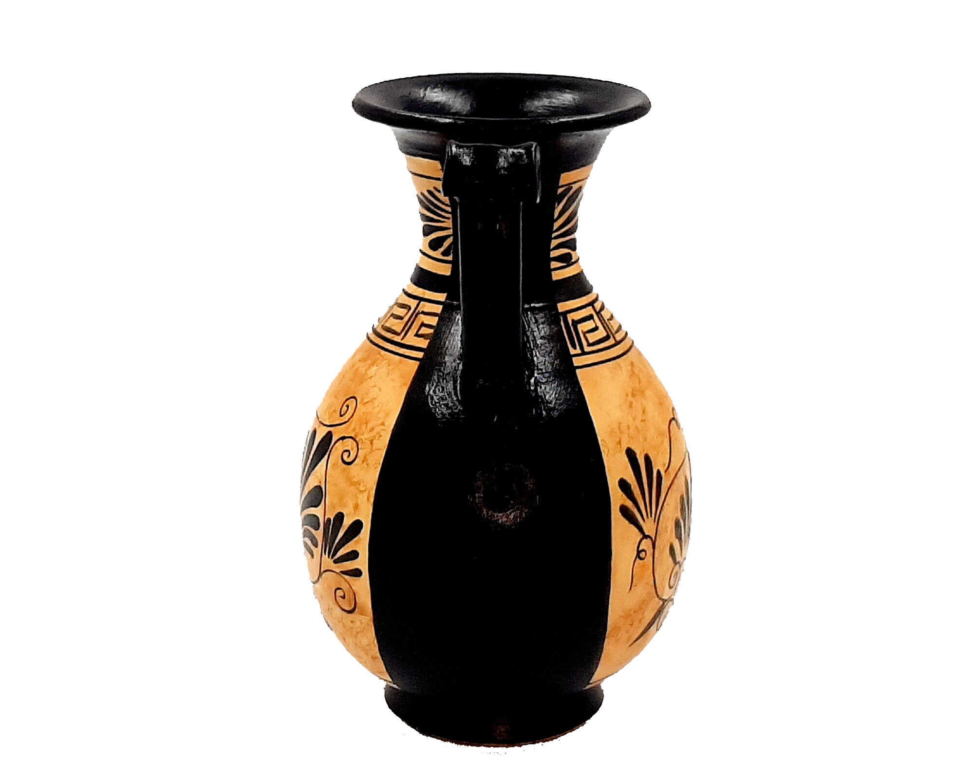 Greek Olpe 17cm Black Figure Pottery shows God Dionysus and - Etsy