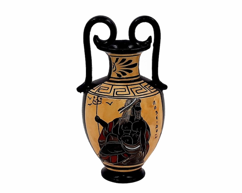 Set of 2 Black Figure Vases 13cmancient Greek Potteryshows - Etsy
