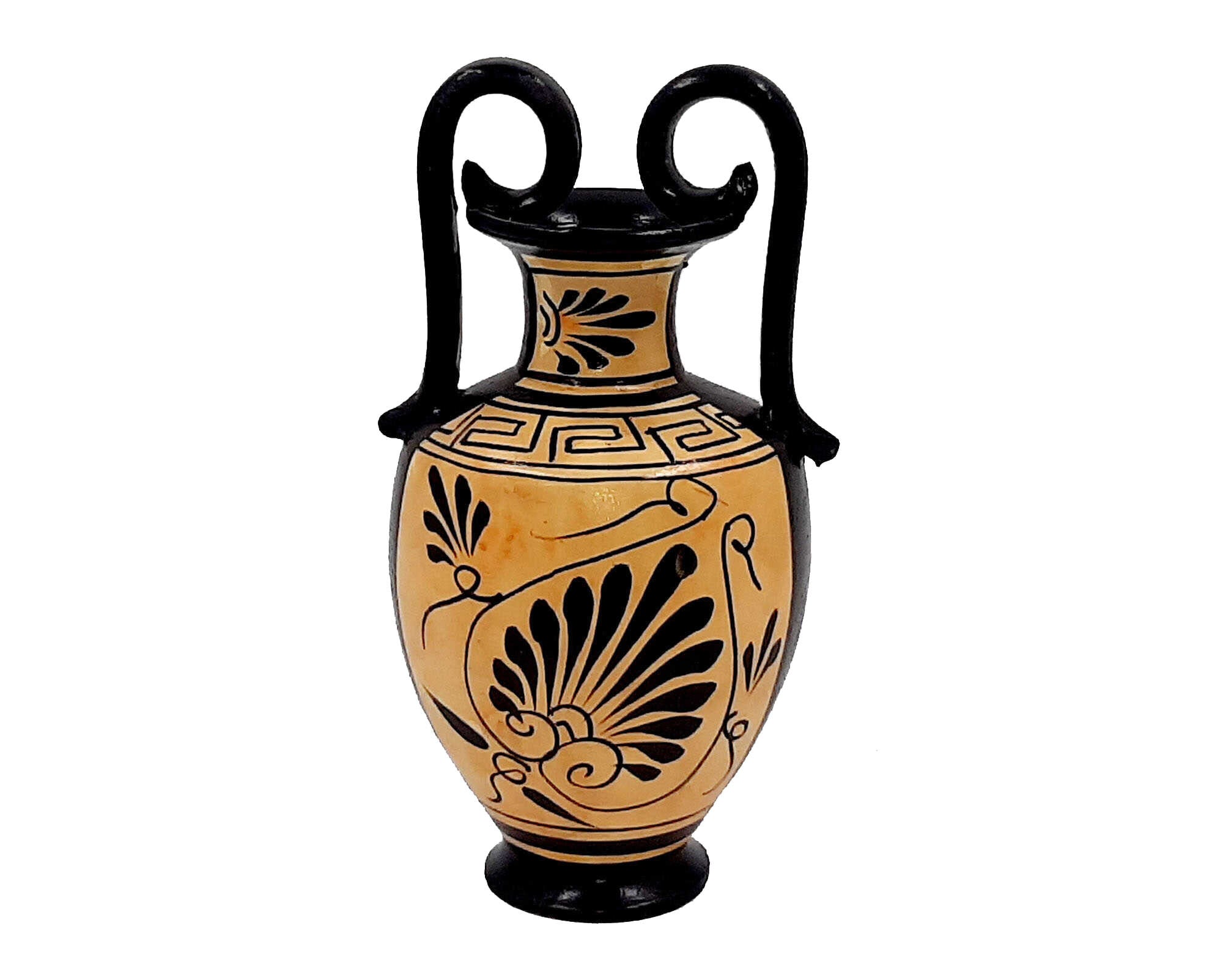 Set of 2 Black Figure Vases 13cmancient Greek Potteryshows | Etsy