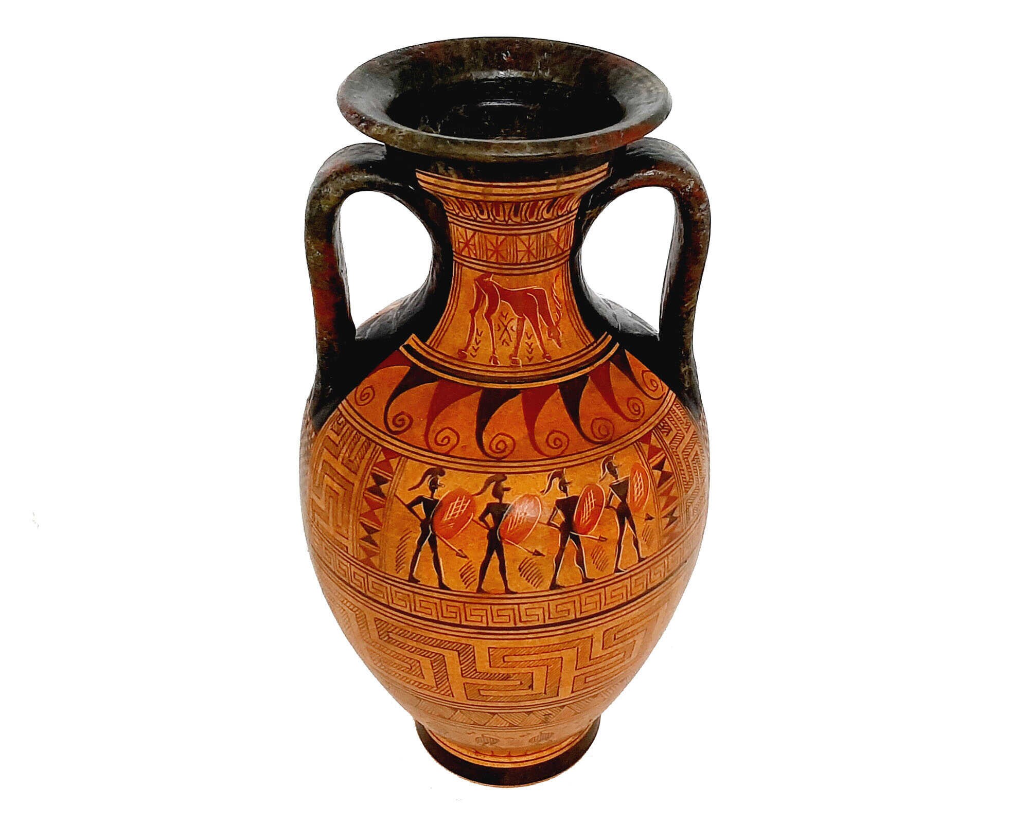 Geometric Amphora Vase 26cmancient Greek Pottery Amphora - Etsy