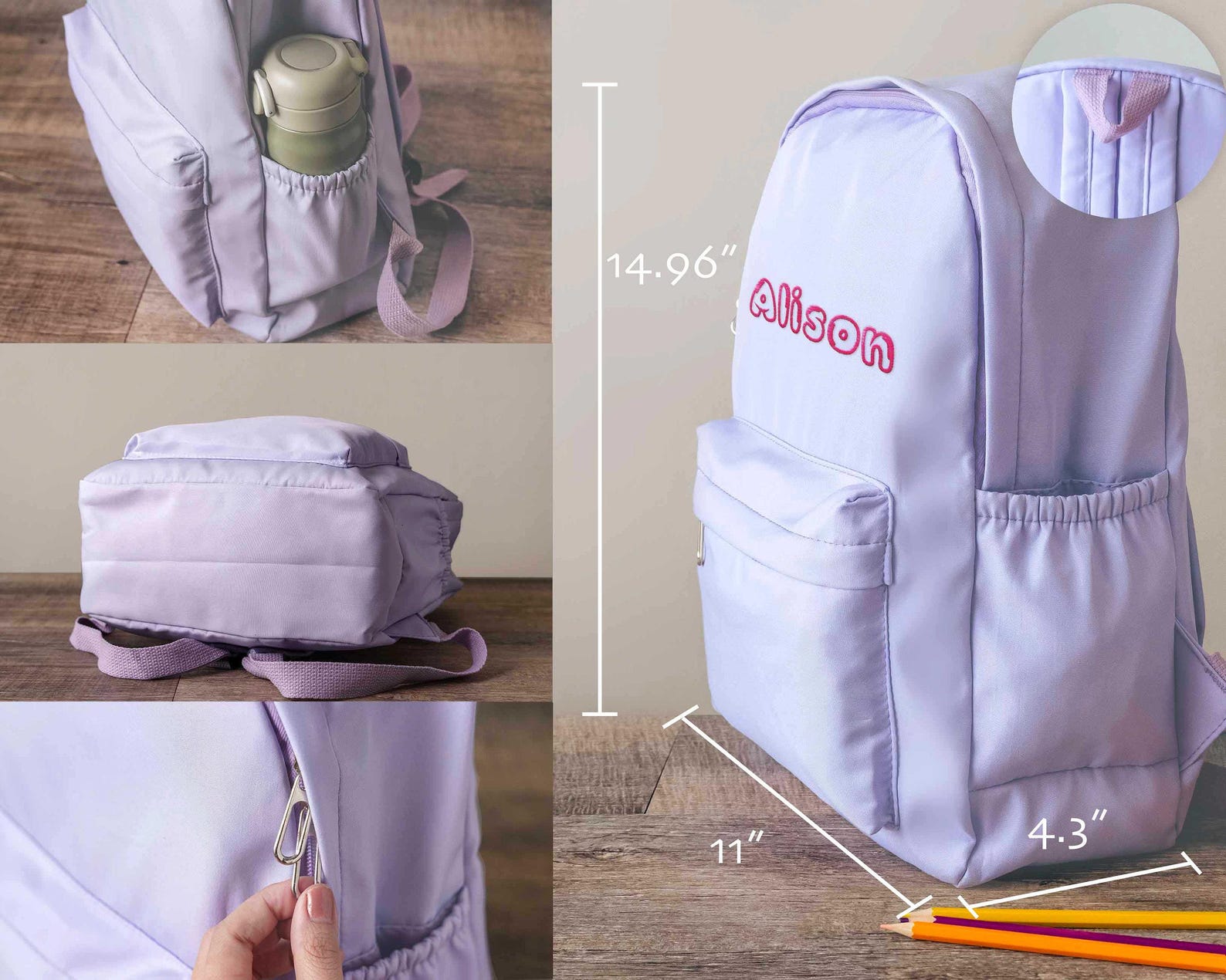 Custom Kids Backpack, Back to School, Patch Nylon Bag, Personalized ...