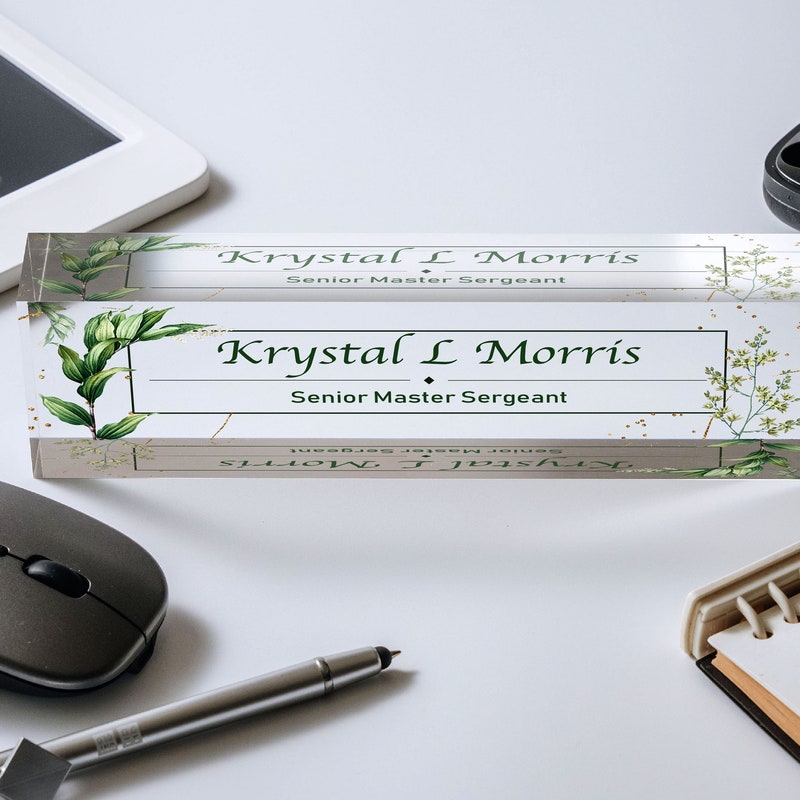 Acrylic Name Plate - Etsy