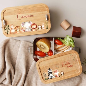 Custom Name Kids Lunch Box Personalized Snack Box Back to School Gift ...