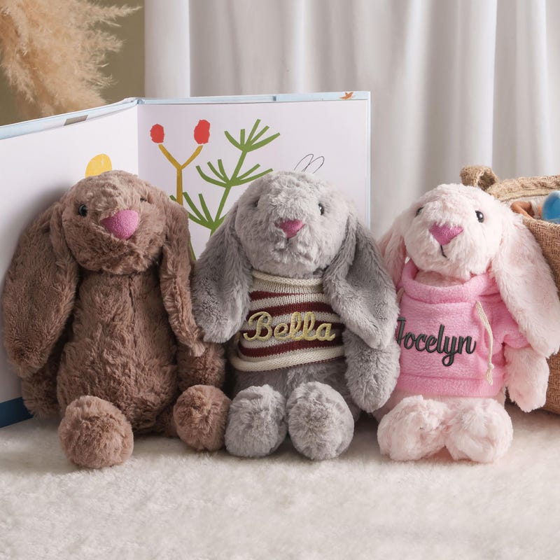 Pink Rabbit Plush Toy - Etsy