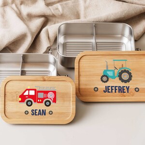 Custom Name Kids Lunch Box Personalized Snack Box Back to School Gift ...