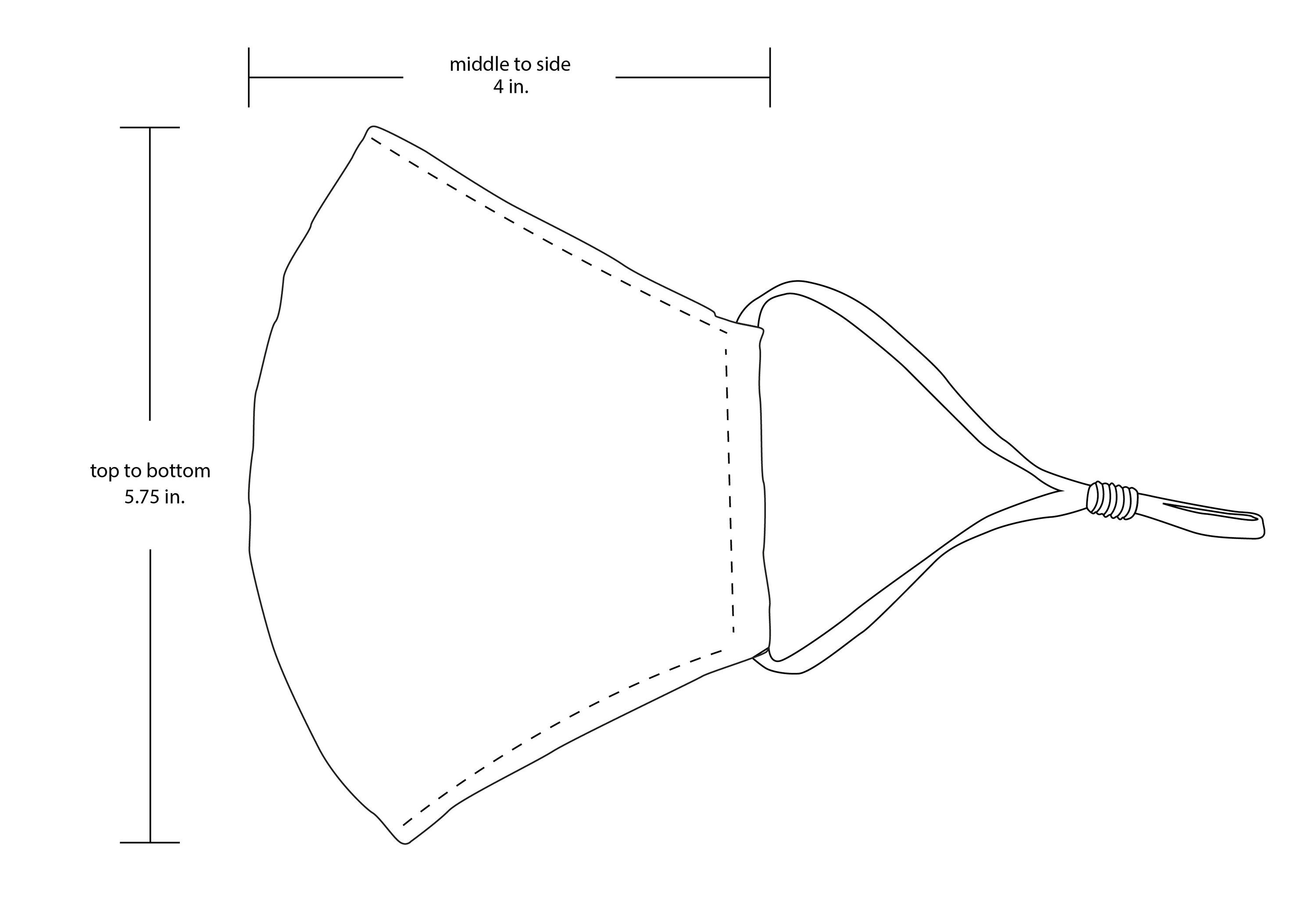 Muslin Cotton Filter Pocket 4 Layers Face Mask Reusable and | Etsy