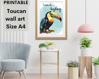 Toucan Wall Mural - Etsy