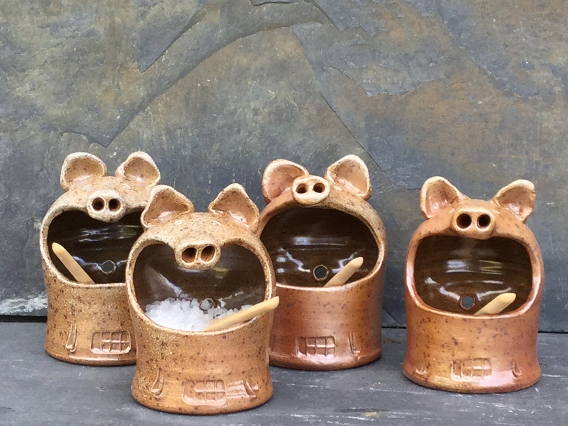 Salt Pig | Pot - Handmade Salt Glaze - Toff Milway Conderton Pottery ...
