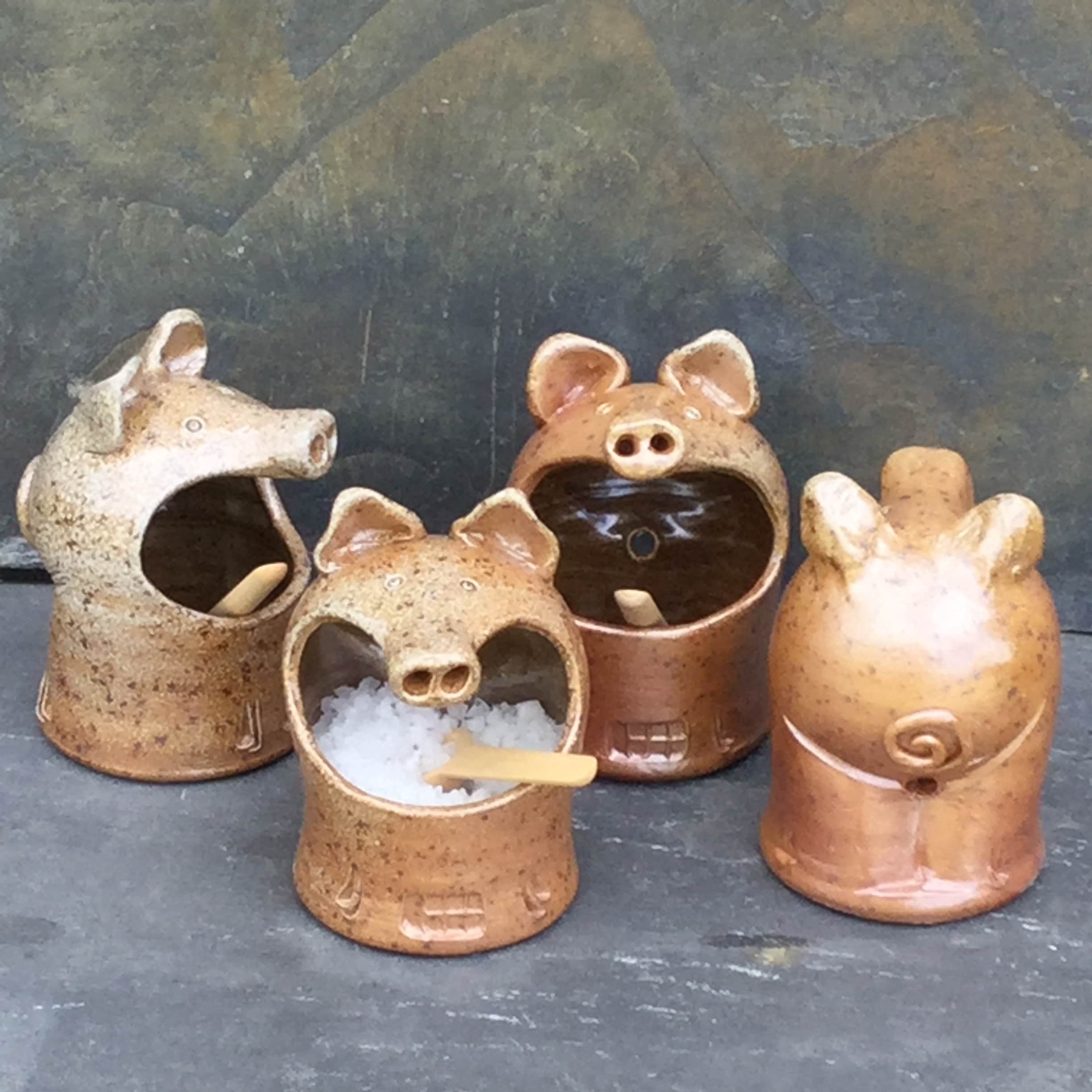 Salt Pig | Pot - Handmade Salt Glaze - Toff Milway Conderton Pottery ...