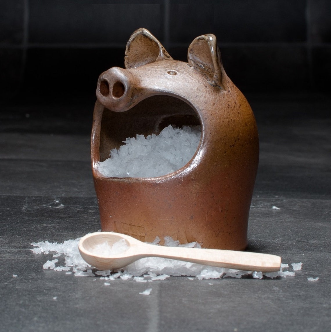 Salt Pig | Pot - Handmade Salt Glaze - Toff Milway Conderton Pottery ...