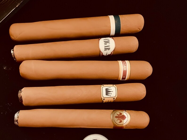 Fondant Cigar Cake Topper Cigar Cutter Edible Candy Treat - Etsy