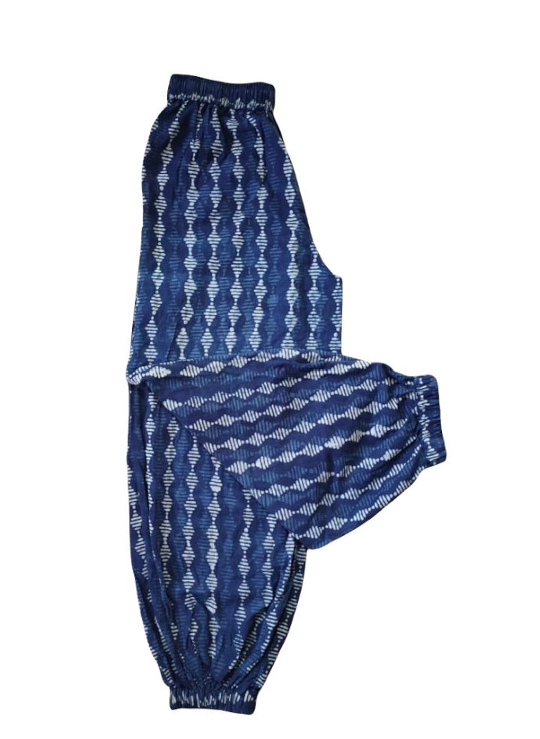 Handmade Cotton Block Print Baggy Pant With Two Pockets, Trousers ...
