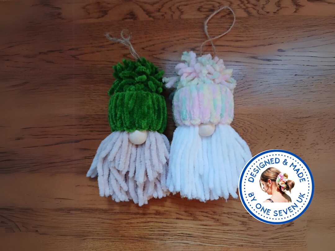 Handmade Fluffy Gonk Christmas Tree Ornaments: Adorable Festive ...