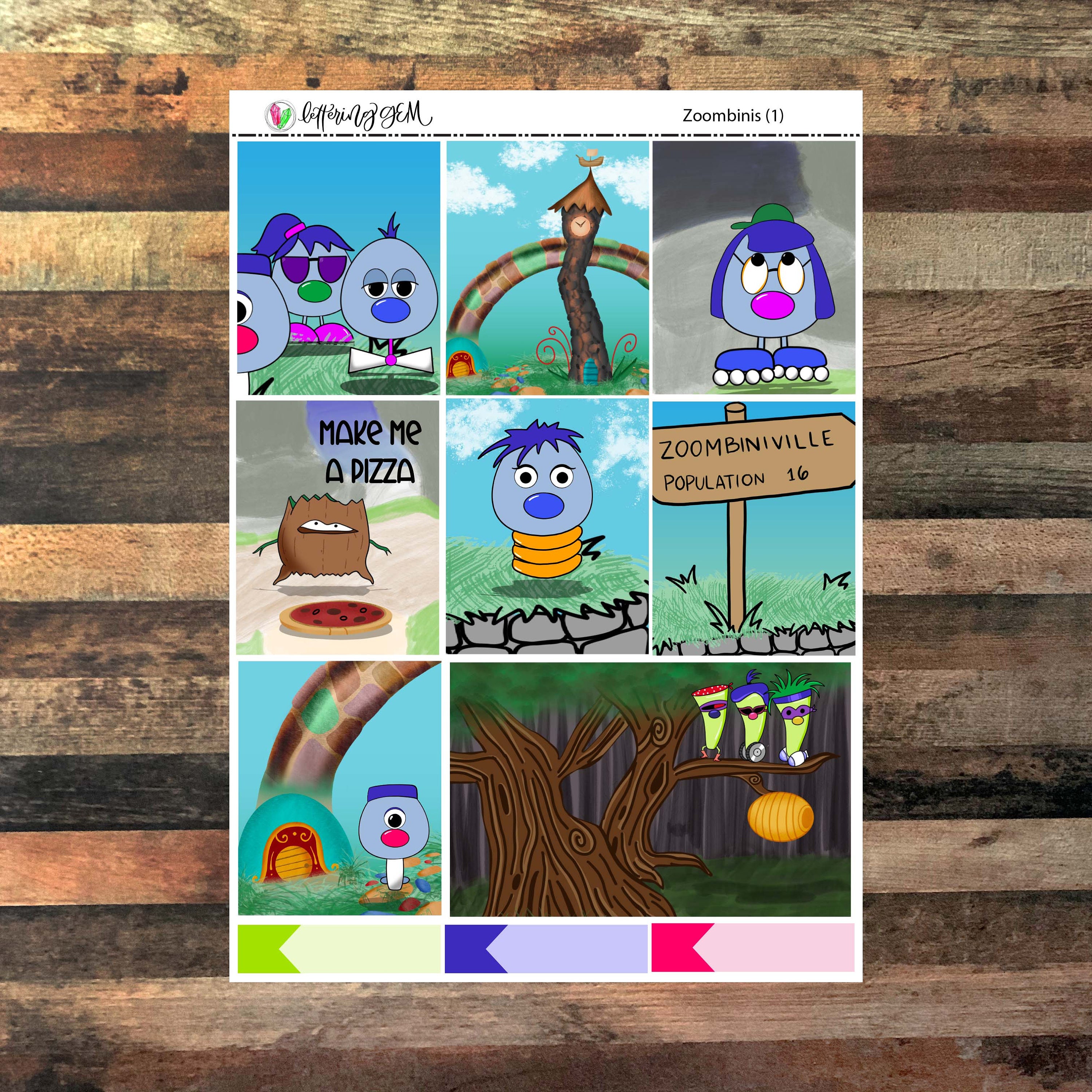 Zoombinis Activity Trackers Add-ons Layering Functional Stickers Meal ...