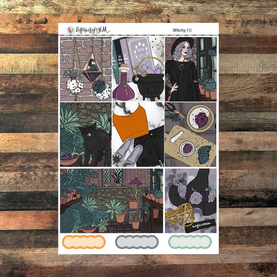 Paper & Party Supplies Stickers, Labels & Tags Vertical Planner Layout ...