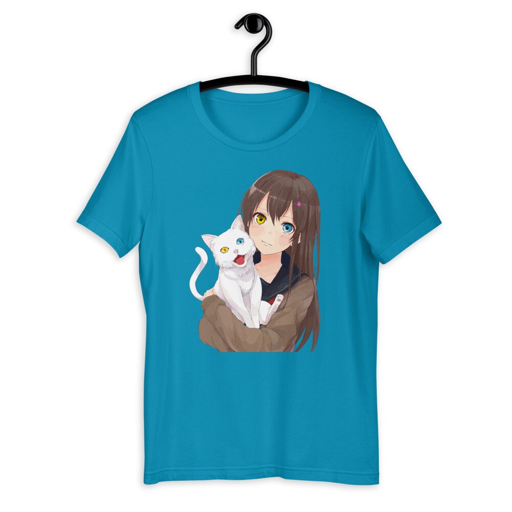 Kawaii Clothes Anime Girl Cat T Shirt Anime Girl Shirt Etsy