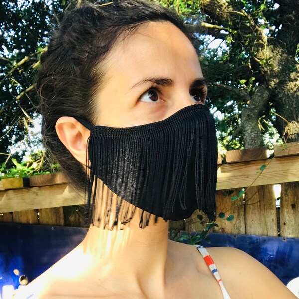 Fringe Mask - Etsy