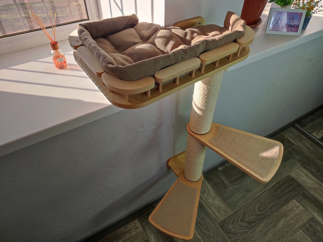 Cat Window Perch Cat Shelves Cat Wall Furniture // Shelf Location on ...